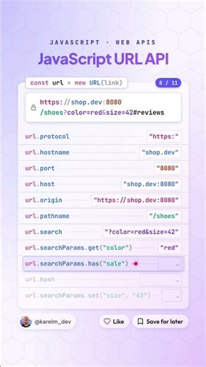 JavaScript URL API Explained #programming