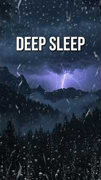 Instant Deep Sleep 🌧️ Dark Mountain Thunderstorm