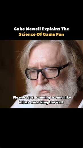 Gabe Newell Explains The Science Of Game Fun #shorts #linux #valve #steam #coding #halflife
