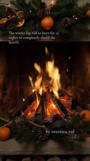 In old traditions, the Yule log was a symbol of hope and light returning to the world.