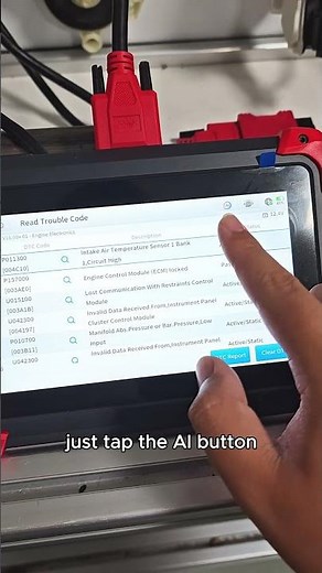 Unlock smarter repairs with XTOOL D7.Tap AI after a scan for fault insights and repair tips.