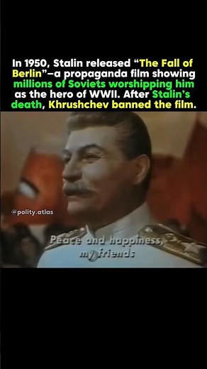 Stalin Used propaganda Cinema to Make Millions Worship Him