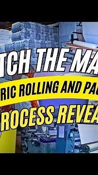 Watch the process of Fabric Rolling and packing | UNU Textile