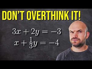 This substitution problem is where the mistakes happen