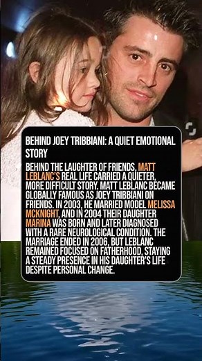 Behind Joey Tribbiani A Quiet Emotional Story 💔
