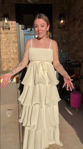 The most gorgeous ruffle dress - layer ruffled dress / womens dress - elegant dress - spring dress -