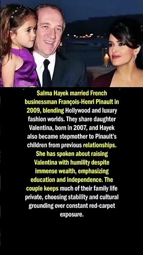 Salma Hayek's Family Life Blends Hollywood and Luxury#shorts