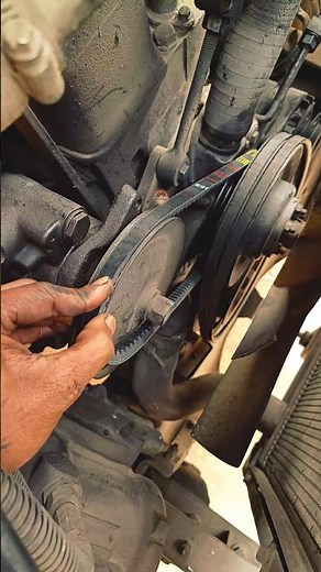 Engine Drive Belt Check & Adjustment | Fan Belt Problem Fix 🔧 #Shorts