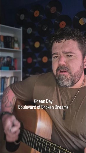 I walk alone... 🌑Boulevard of Broken Dreams - Green Day 🎶 #greenday #coversong #acustico