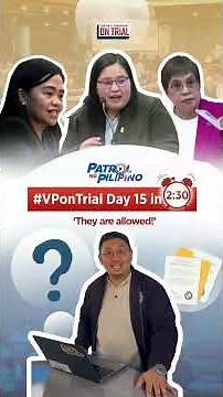 RECAP: Day 15 of Sara Duterte #VPonTrial (August 12, 2026) | Patrol ng Pilipino