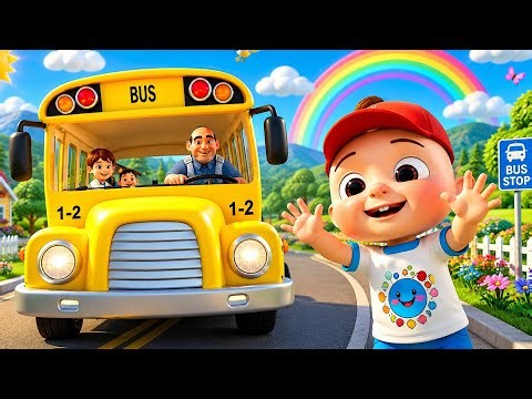 Wheels on the bus go round and round song | nursery rhymes for babies | Play wheels on the bus video