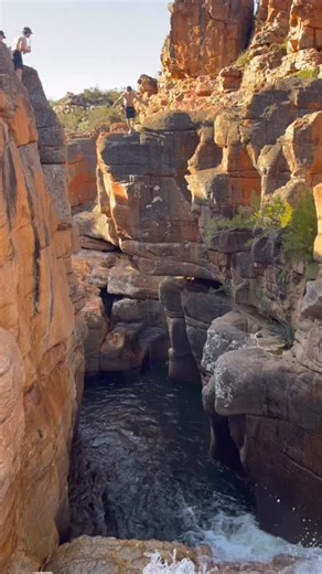 You Are Not Special (V11) FA - Rocklands, South Africa “In the last few years, Rockland’s deep water soloing has become a popular attraction for climbers in need of a fun rest day activity. The area known as The Realm is a tight canyon with slick sandstone walls jutting up on either side of it. A series of three waterfalls creates deep pools that are perfect for failing into. This season, Adam and I opened a few new ones including the first ascent of “You Are Not Special” (v11/8a). This line is 