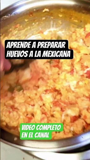 aprende a preparar Huevos a la Mexicana, #recipe #cooking #receta #cocina