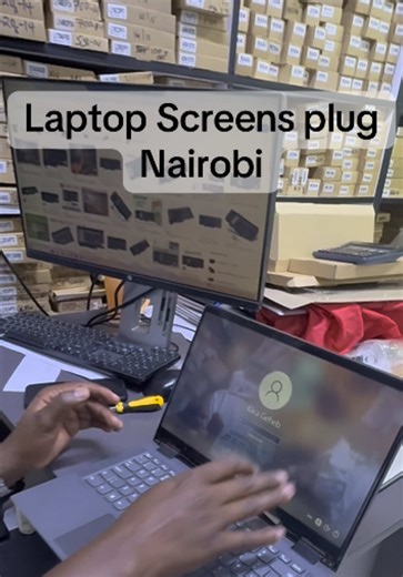 Is your laptop screen faulty? We got you! We have screens for all laptop models wether it’s touchscreen or non-touch, special or normal, OLED OR FULL HD or even HD and Retina for MacBooks 📞 or 💬 0758359345 Visit us at Revlon professional plaza Opposite equity bank kimathi, Mezzanine 1 shop no 4 Datacom computer and services #laptoprepair #laptop #laptopscreen #fyp #nairobi