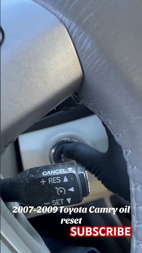 Toyota Camry oil reset #automobile