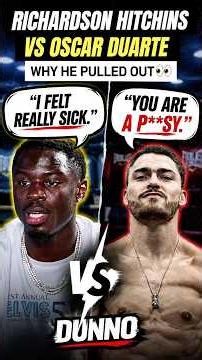 Richardson Hitchins FINALLY Explains Why He Pulled Out vs Oscar Duarte 😳