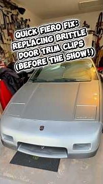 Quick Fiero Fix: Replacing Brittle Door Trim Clips (Before the Show! #pontiac #fiero