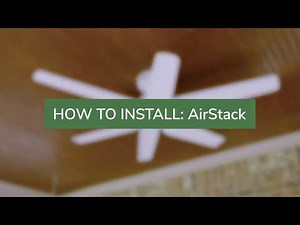 How to Install the Hunter AirStack™ Outdoor Ceiling Fan