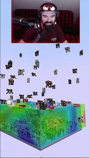 Explosion Extreme de vache - Chroma Endless 2 #minecraft #modded #clips #twitch