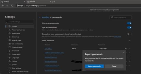 how to export saved passwords from microsoft edge technoresult