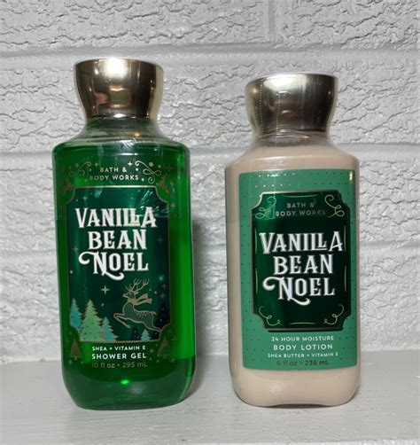Bath And Body Works Vanilla Bean Noel Lotion Shower Gel Holiday