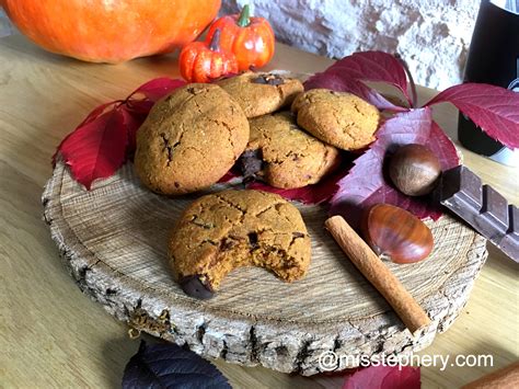 Cookies Citrouille Et Chocolat Sans Gluten Misstephery