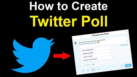 how to create twitter polls youtube