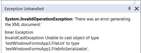 serializing fileinfo objects to xml in c stack overflow