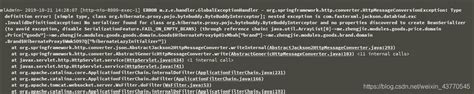解决报错：nested exception is com fasterxml jackson databind exc