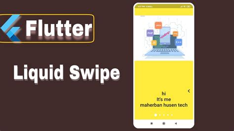 liquid swipe flutter 2 animation liquid swipe youtube