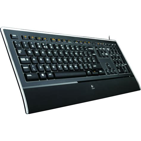 logitech k740 illuminated keyboard classic black usb novatech