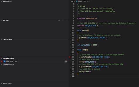 esp32 no debug symbols no variables watches etc debugging