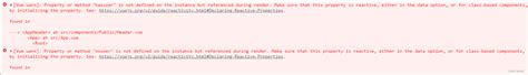 关于vue报错（property or method “xxx“ is not defined on the instance but