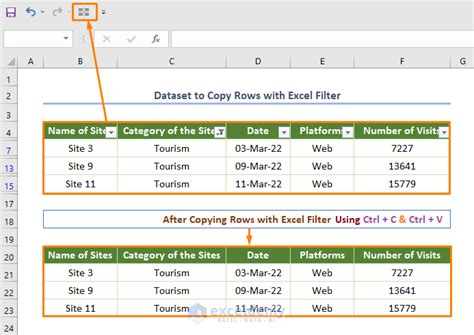 how to copy rows in excel with filter 6 fast methods exceldemy