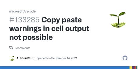 copy paste warnings in cell output not possible · issue 133285