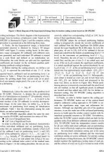 lossy to lossless compression of hyperspectral image using the 3d set