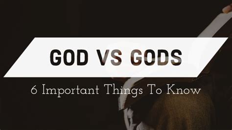 God Vs Gods In The Bible 6 Important Truths