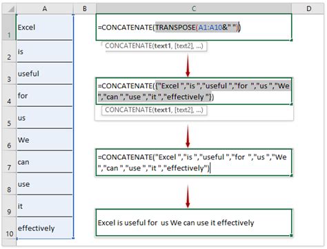 how to merge and combine rows without losing data in excel