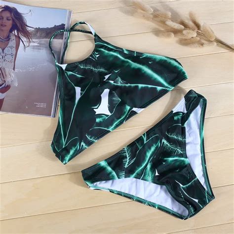 2017 Sexy High Neck Bikini Swimwear Women Swimsuit Brazilian Bikini Set