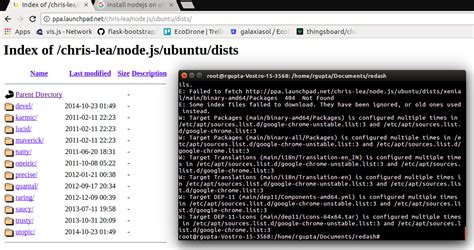 node js getting error while installing redash on my