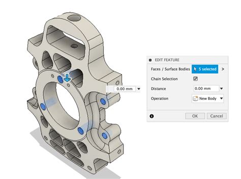 use the edit model workspace to prepare existing parts for generative