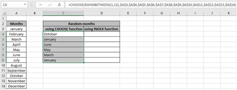 how to randomly select a value from a range in excel