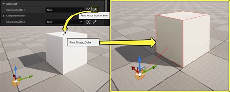 constraints user guide in unreal engine unreal engine 5 1 documentation