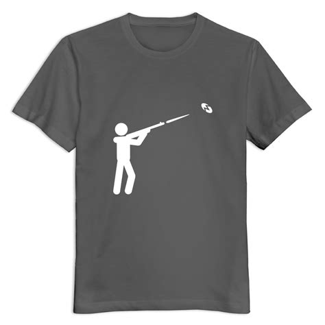 O Neck Skeet Shooting Mens T Shirt Drop Shipping Personality Men T
