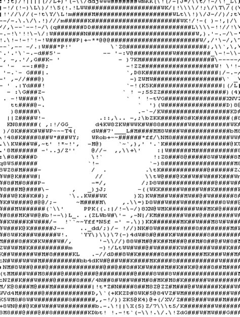 ascii in 3d hilobrow