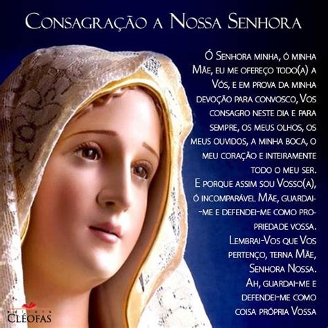 Consagração A Nossa Senhora Mensagens Iluminadas