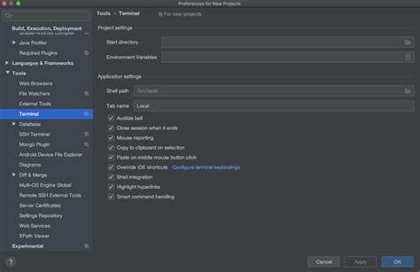 kotlin terminal in intellij idea does not have java home
