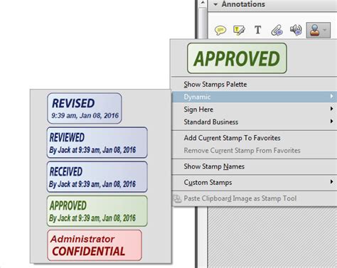 how to create a dynamic stamp in pdf in c vb