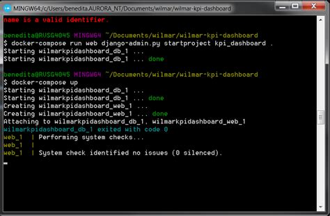 docker is not running django server stack overflow