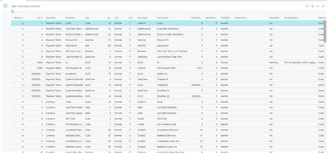export all tables and table fields into single excel